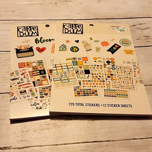 Carpe Diem | Office | Nwt Carpe Diem Planner Sticker Book Bundle | Poshmark